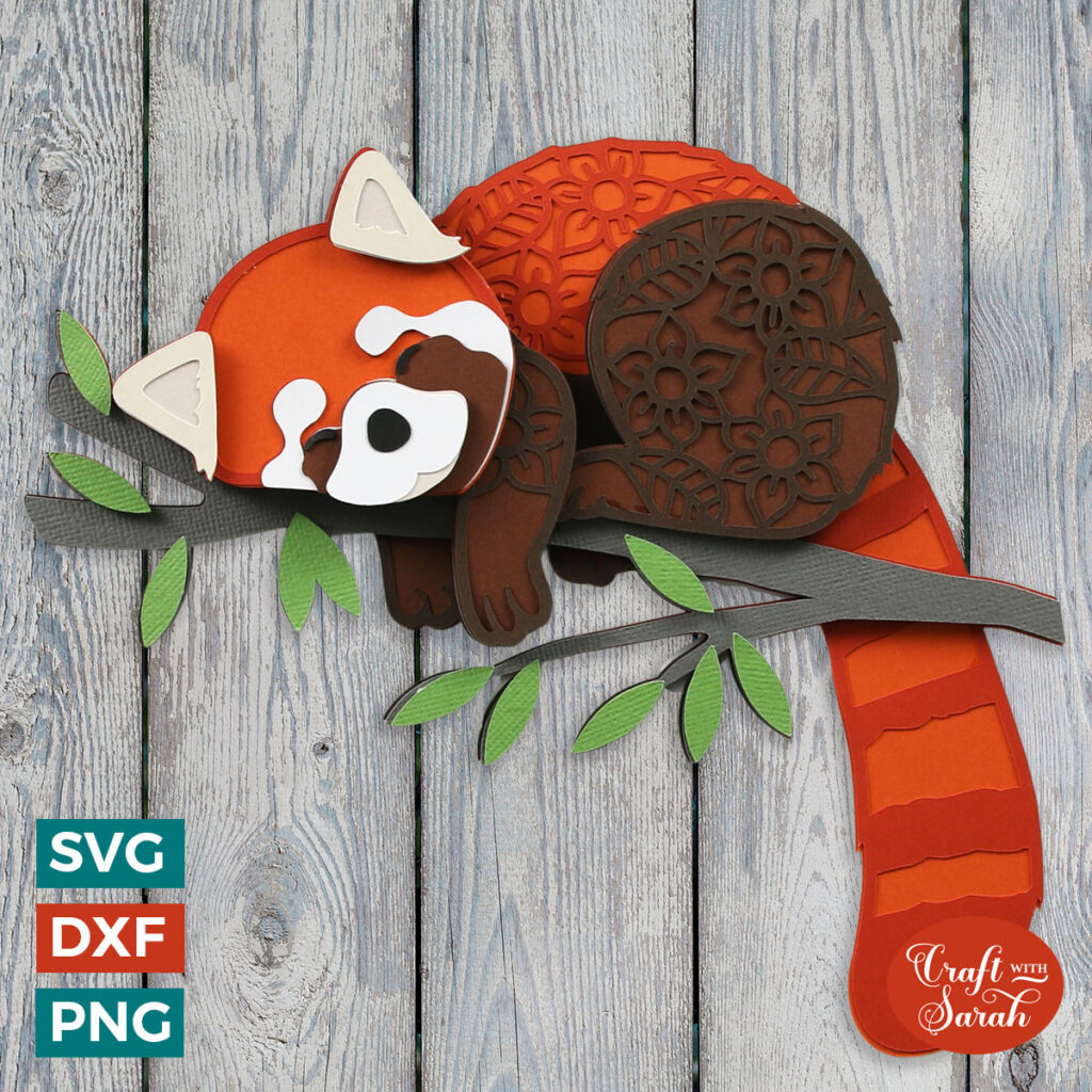 Red Panda SVG - Craft with Sarah