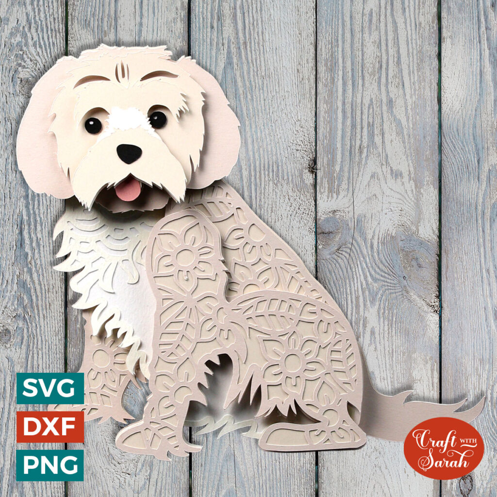 Small Fluffy Dog SVG - Craft with Sarah