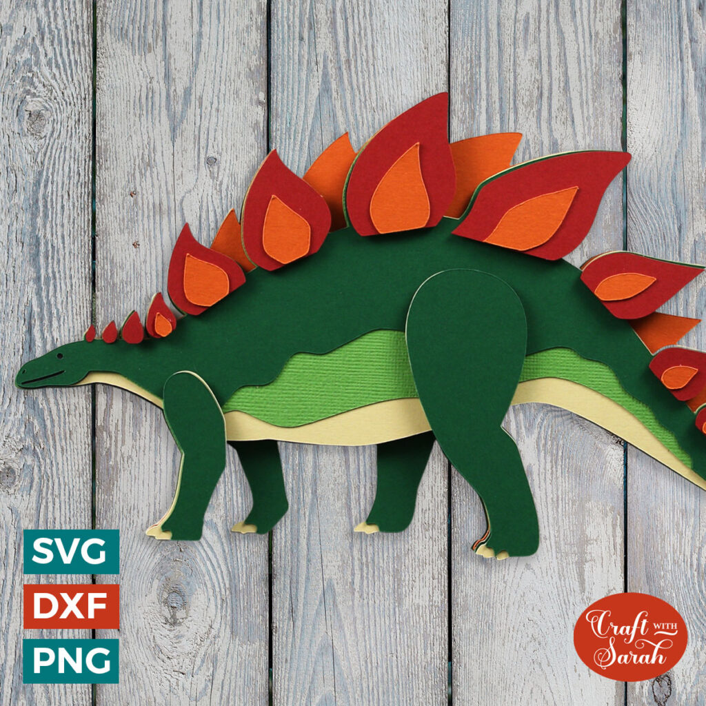 Stegosaurus SVG - Craft with Sarah