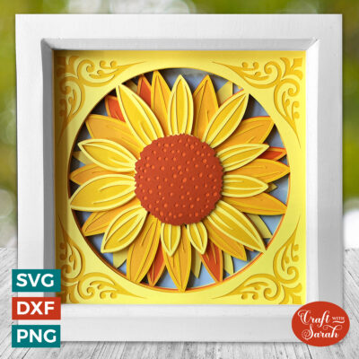 Sunflower Shadow Box - Craft with Sarah