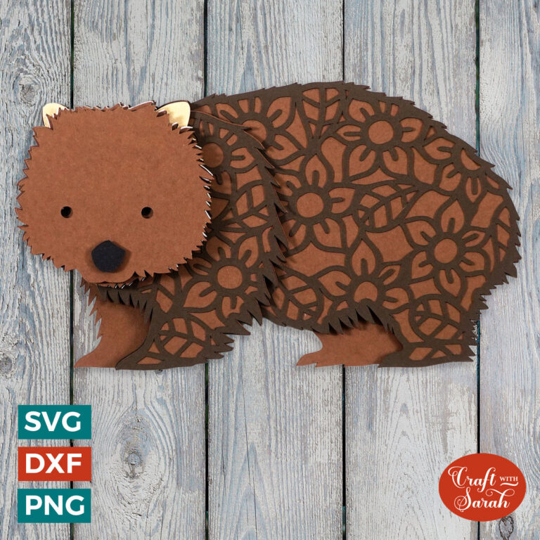 Wombat SVG - Craft with Sarah
