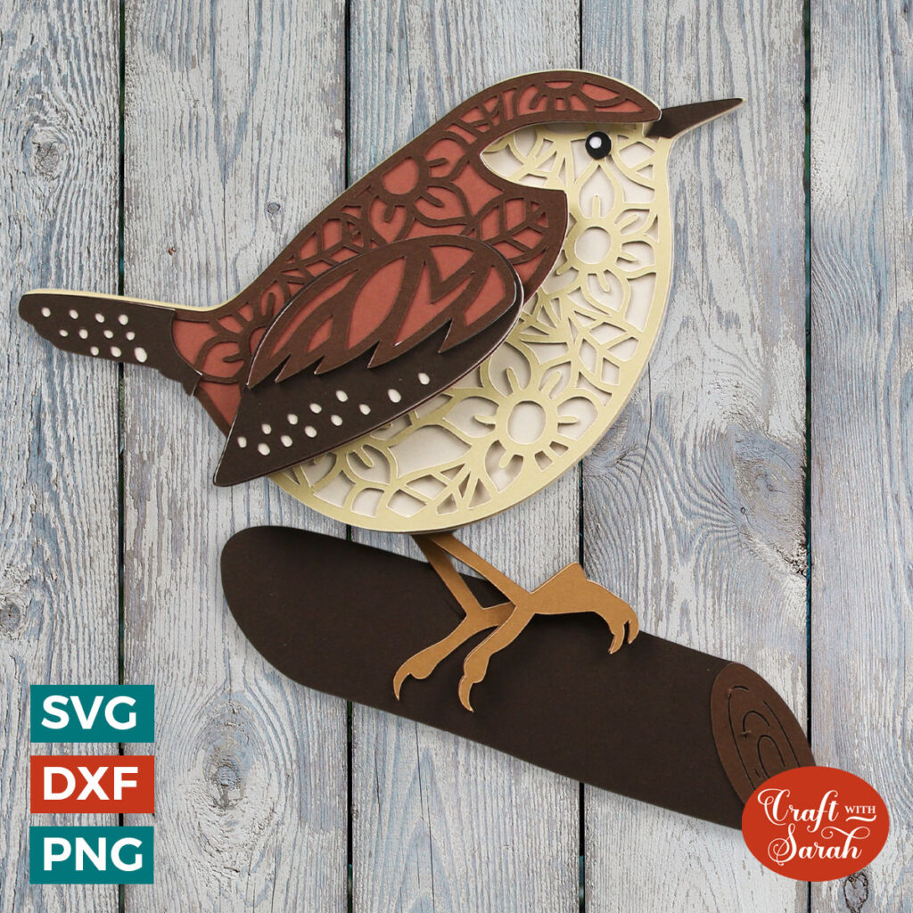 Wren SVG - Craft with Sarah