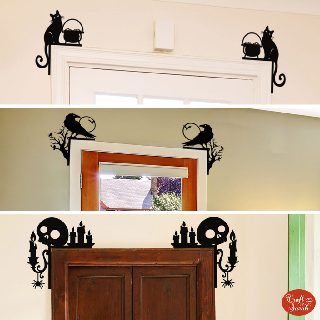 Halloween Door Corners - Craft with Sarah