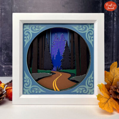 Forest Highway Shadow Box - Craft with Sarah