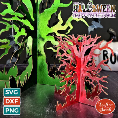 3D Spooky Trees - Craft with Sarah