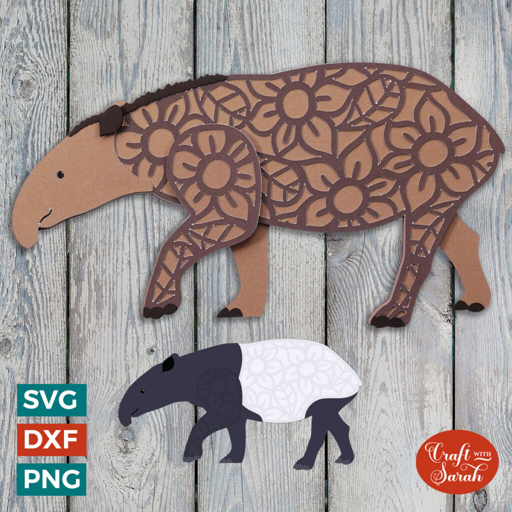 Tapir SVG - Craft with Sarah