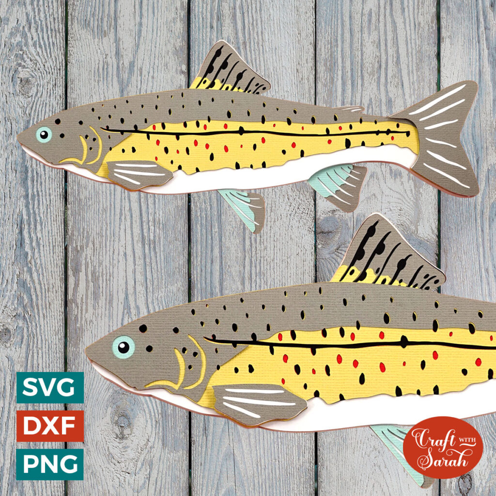 Brown Trout SVG - Craft with Sarah