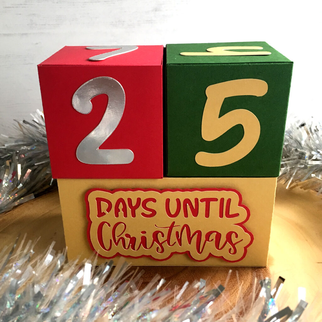 Christmas Countdown Cubes - Craft with Sarah