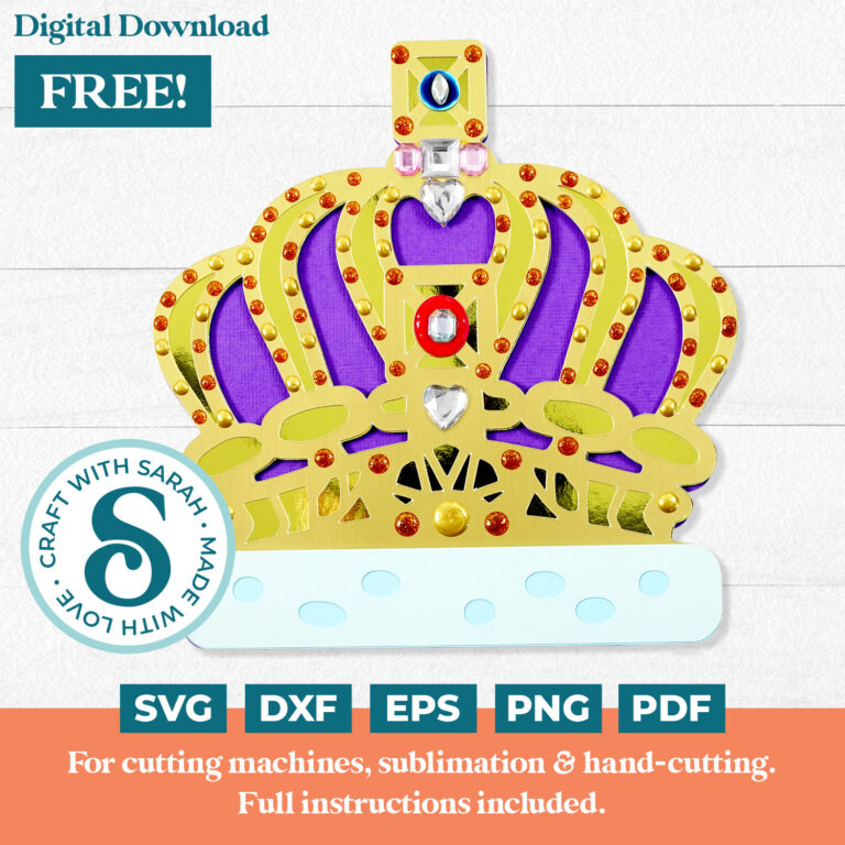 Coronation Crown SVG - Craft with Sarah