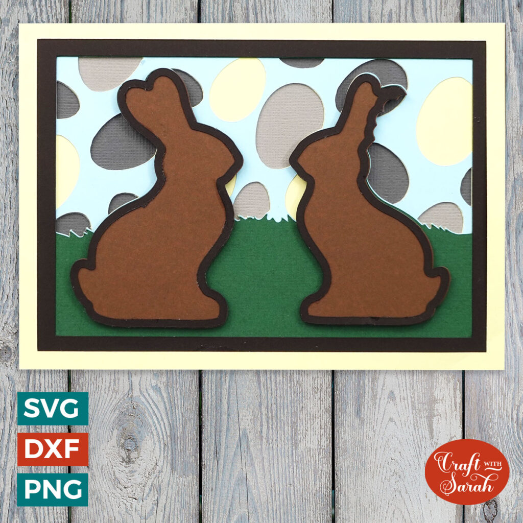 Chocolate Bunnies Card - Craft with Sarah