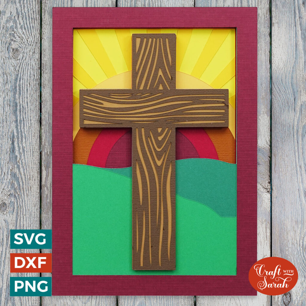 Easter Cross Sunrise Card - Craft with Sarah