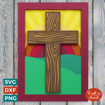 Easter Cross Sunrise Card - Craft with Sarah