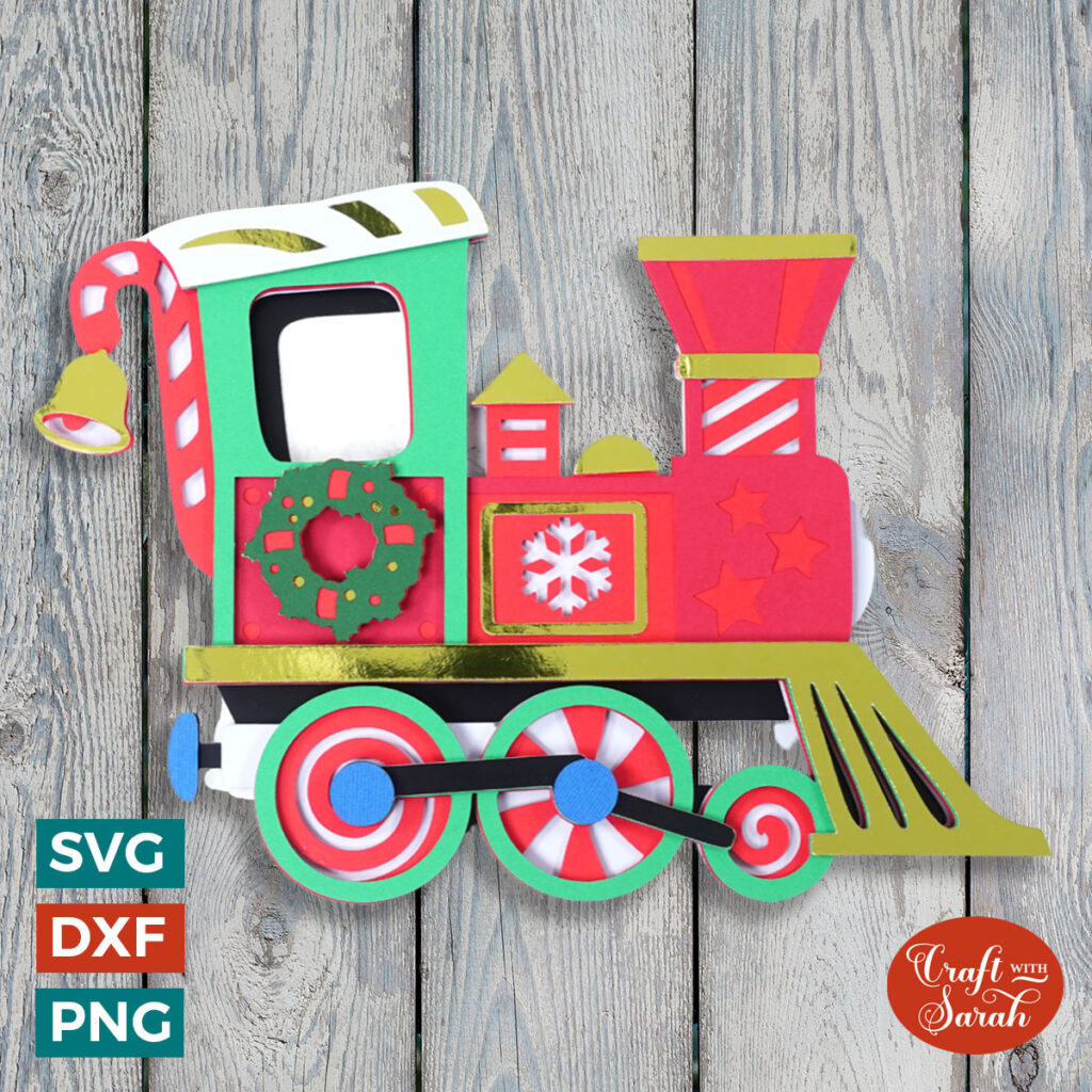 Christmas Train SVG - Craft with Sarah