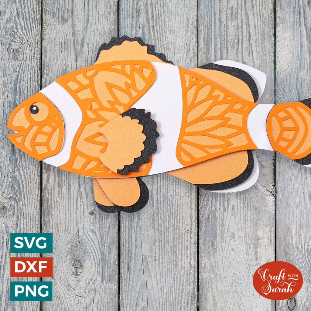Clownfish SVG - Craft with Sarah