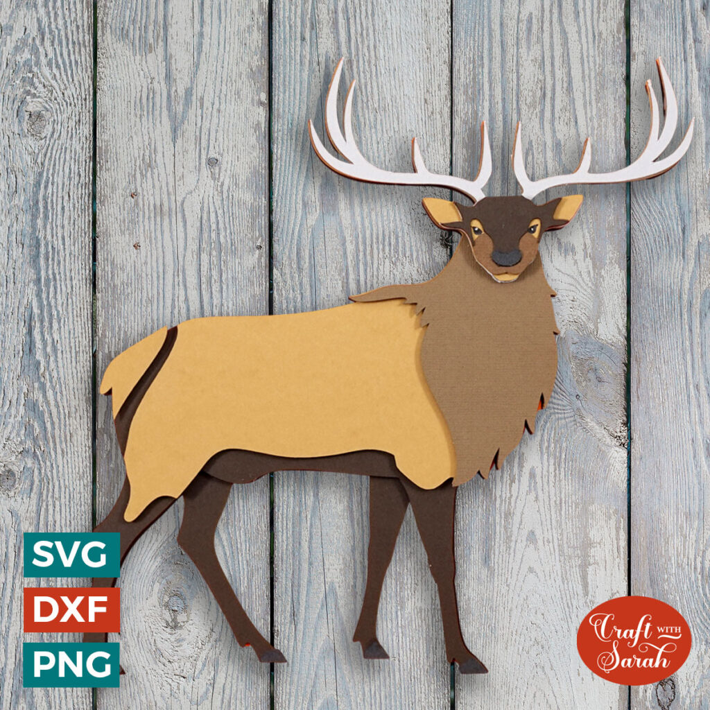 Elk SVG - Craft with Sarah