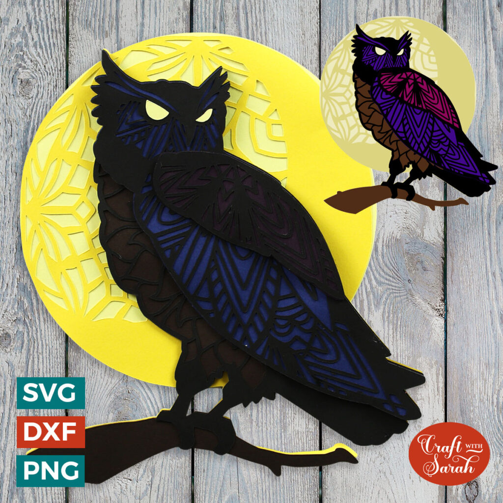 Gothic Owl SVG - Craft with Sarah