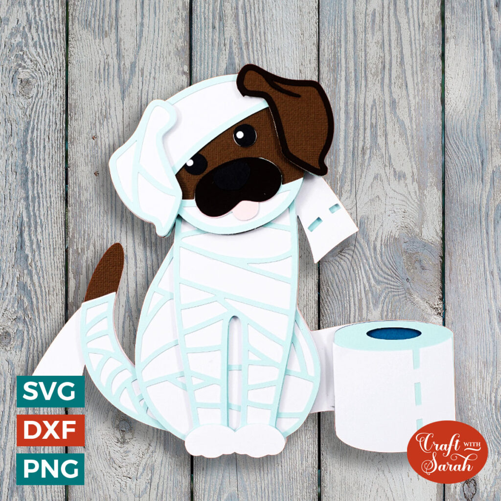 Mummy Dog SVG - Craft with Sarah