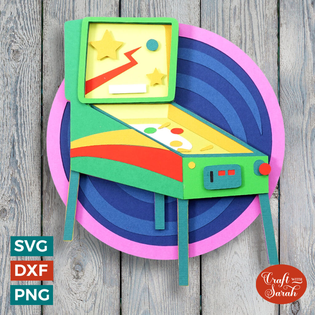 Pinball Machine SVG - Craft with Sarah