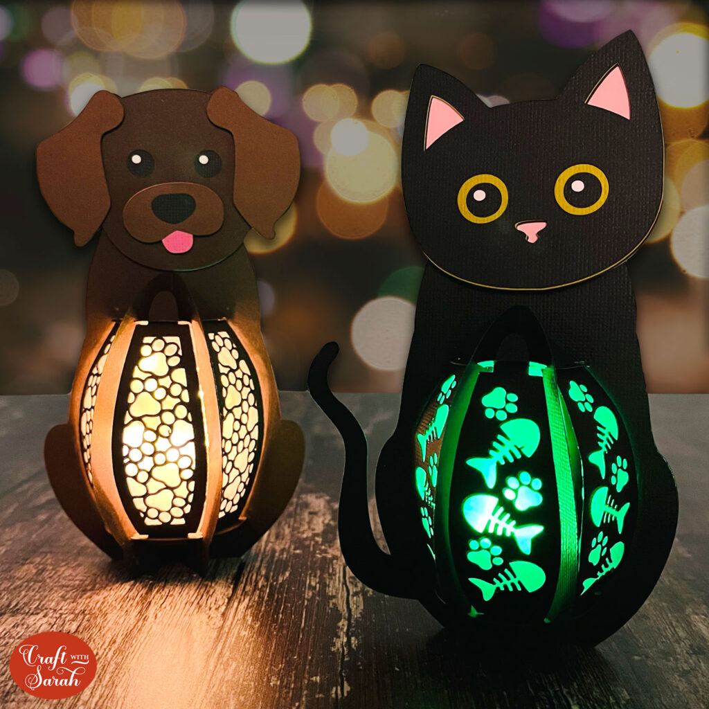 Dog & Cat Lanterns - Craft with Sarah