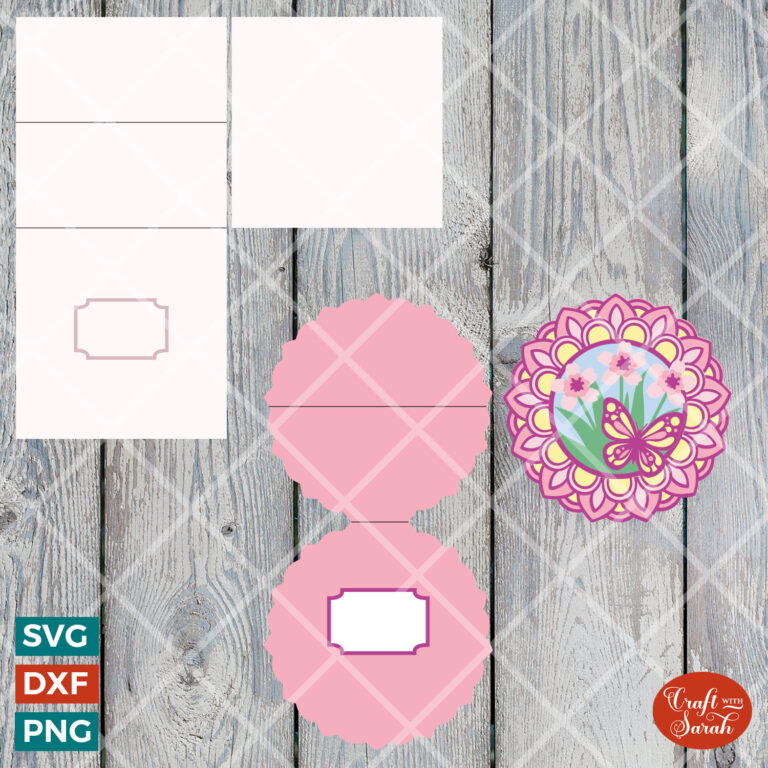 Easel Cards: Square & Circular Templates - Craft with Sarah