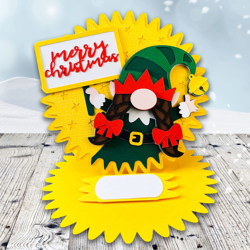 Elf Gnome Easel Card - Craft with Sarah