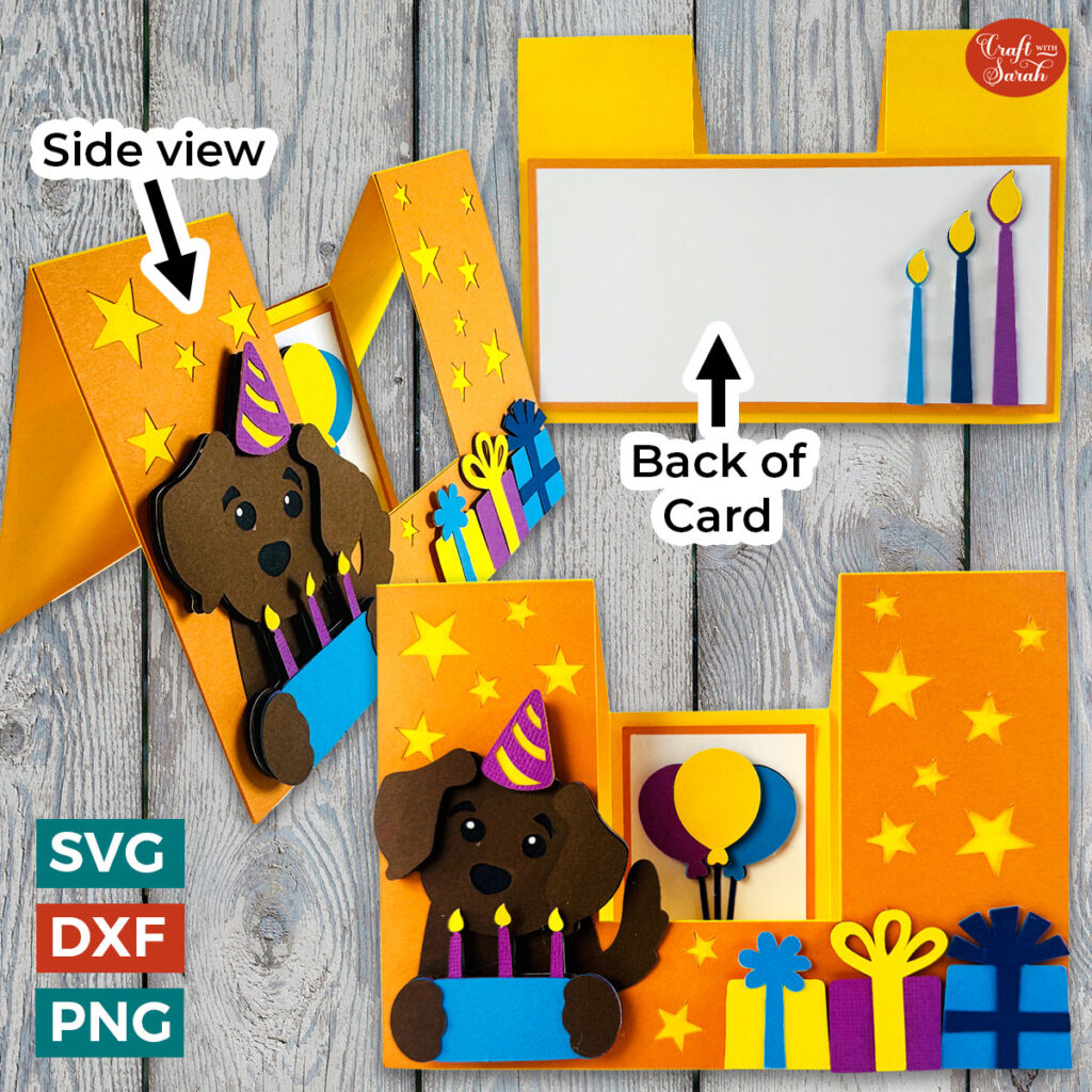 Birthday Celebrations Stepper Card - Craft with Sarah