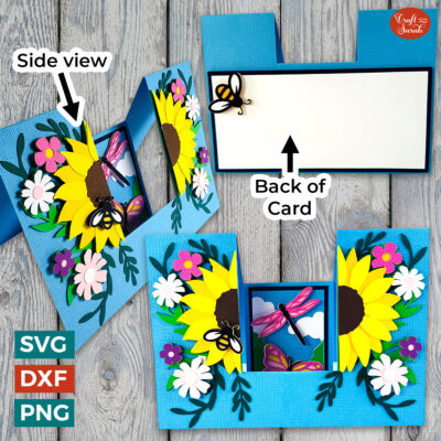 Summer Flowers Stepper Card - Craft with Sarah