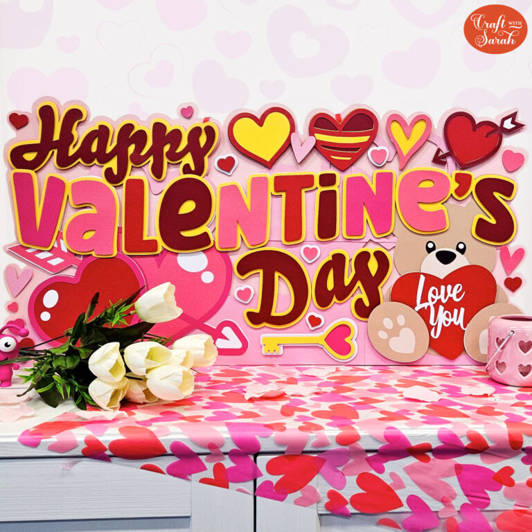 Valentine's Day Larger Than Mat Giant Sign - Craft with Sarah