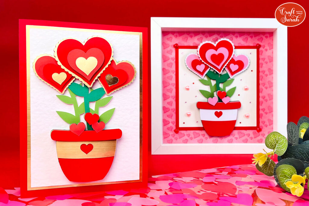 Heart Shaped Flowers for Valentine’s Day - Craft with Sarah