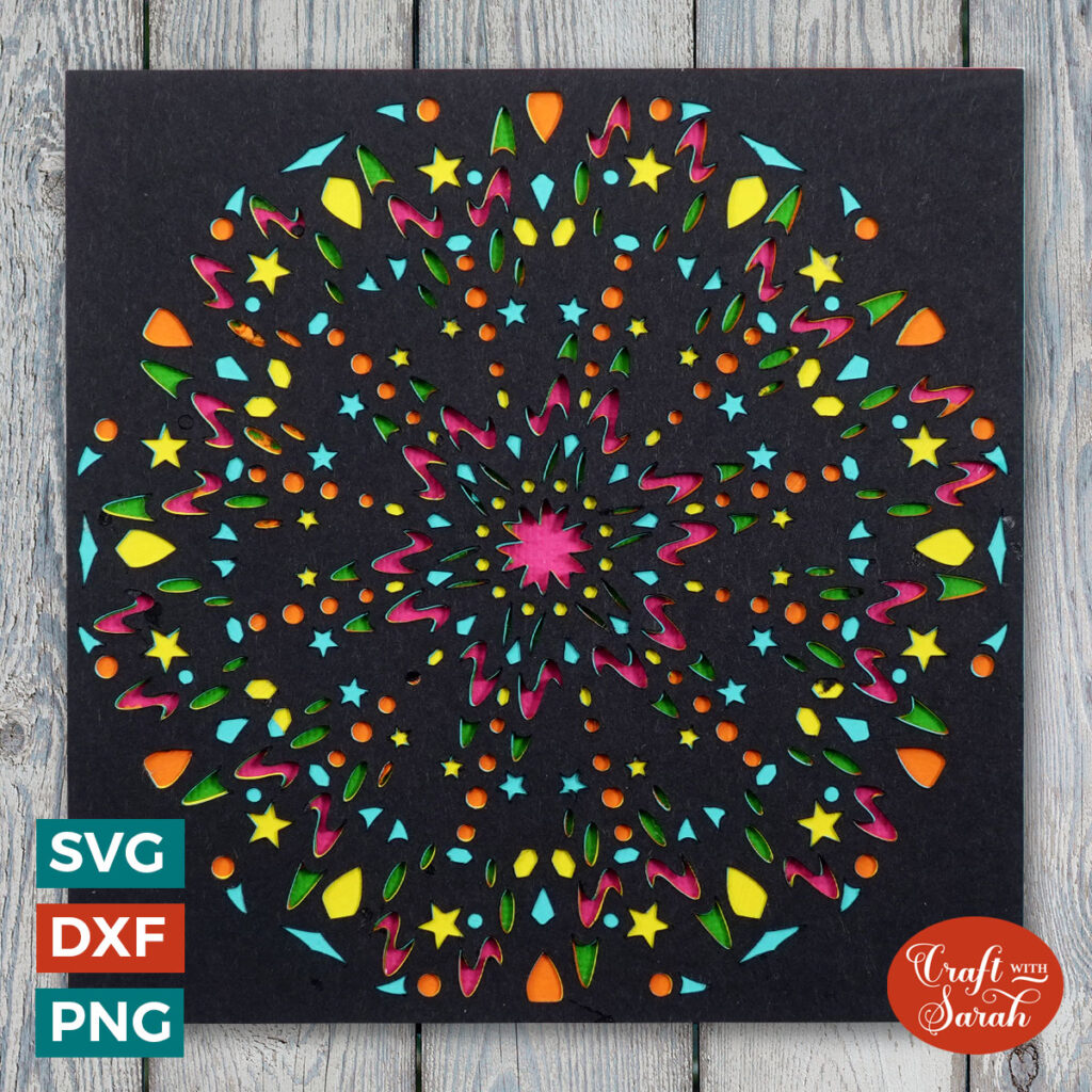 Firework Quilt Card - Craft with Sarah