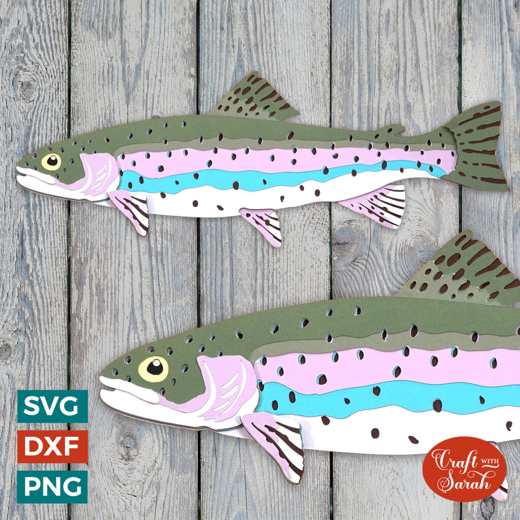 Rainbow Trout SVG - Craft with Sarah