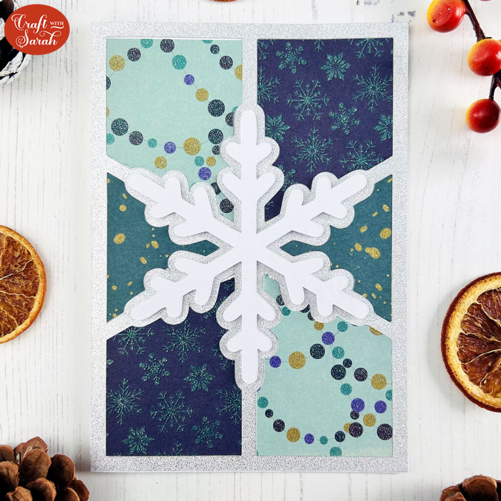 Christmas Fractured Cards - Craft with Sarah