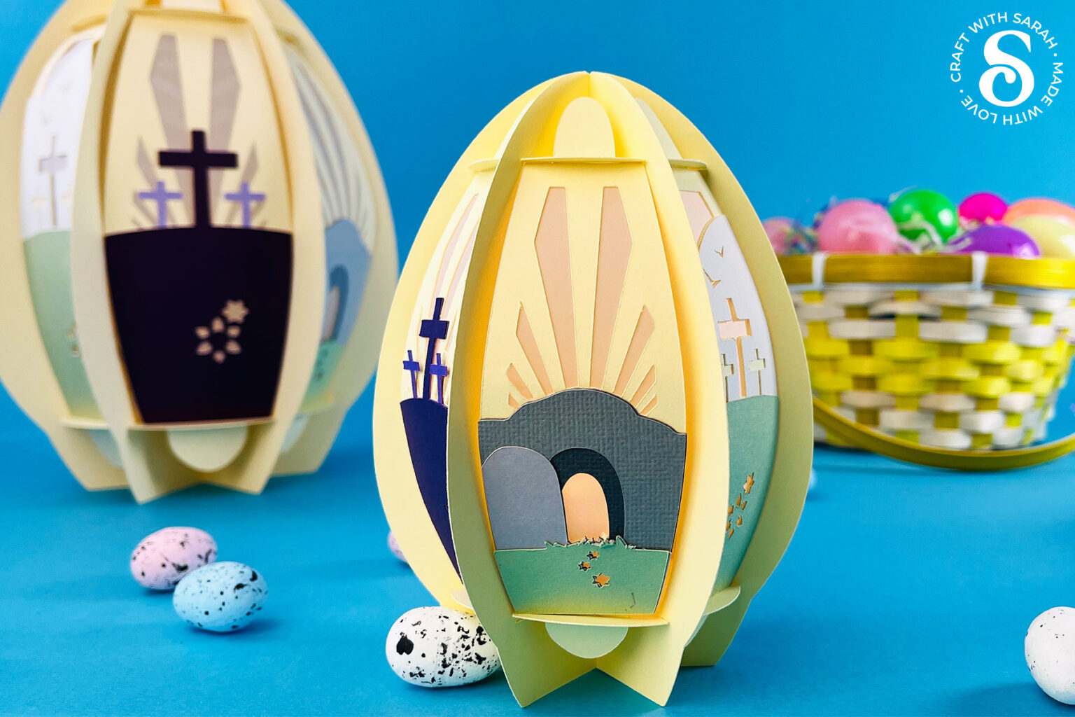 Easter Story 3D Egg Lantern (+ more designs) - Craft with Sarah