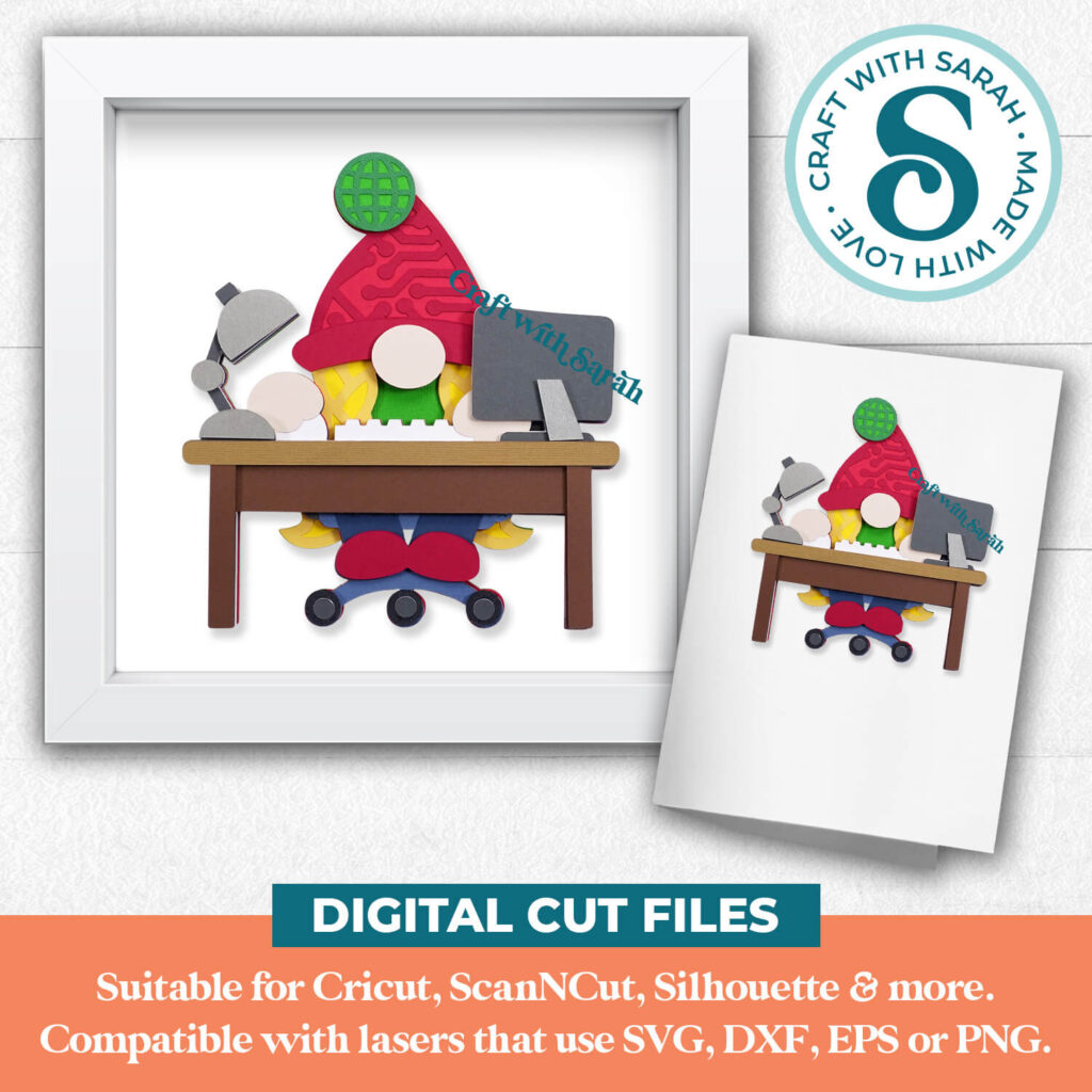 Computer Gnome SVGs - Craft with Sarah