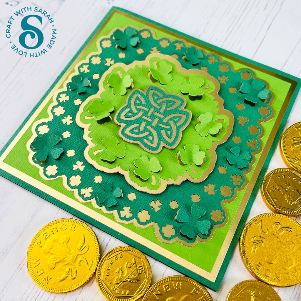 How to Make Bend Out Cards 🍀 St Patrick's Day Card - Craft with Sarah