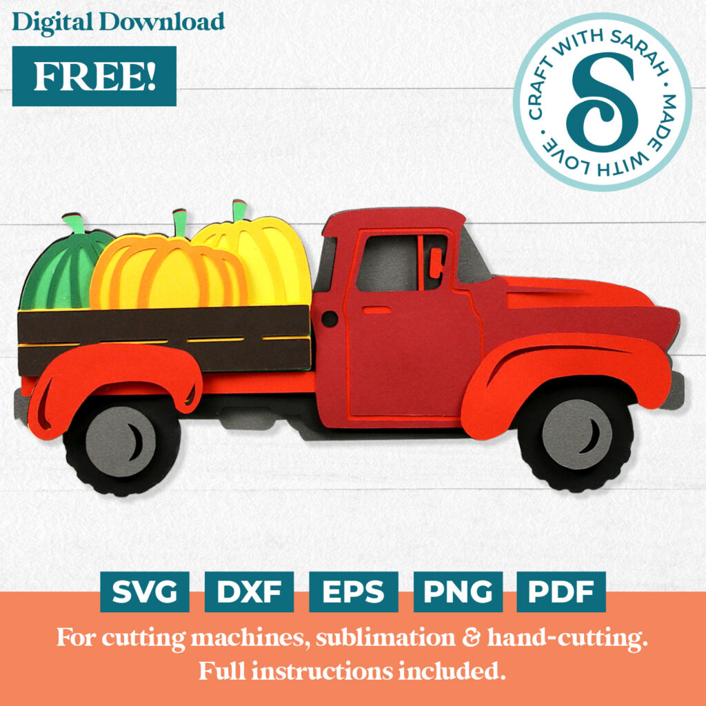Pumpkin Truck SVG - Craft with Sarah