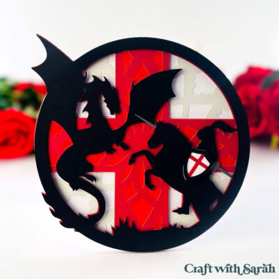 FREE St George’s Day SVG 🐲 St George & the Dragon - Craft with Sarah