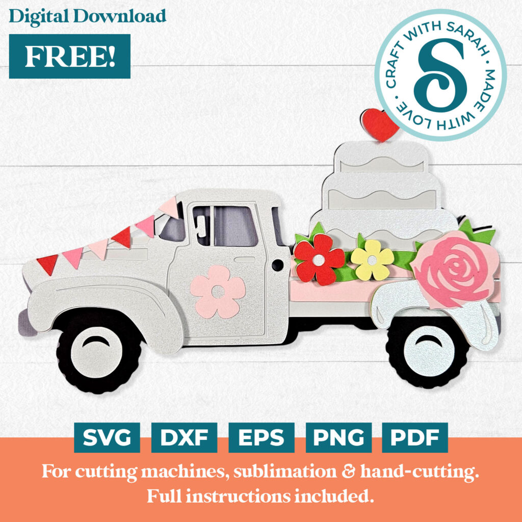 Wedding Truck SVG - Craft with Sarah