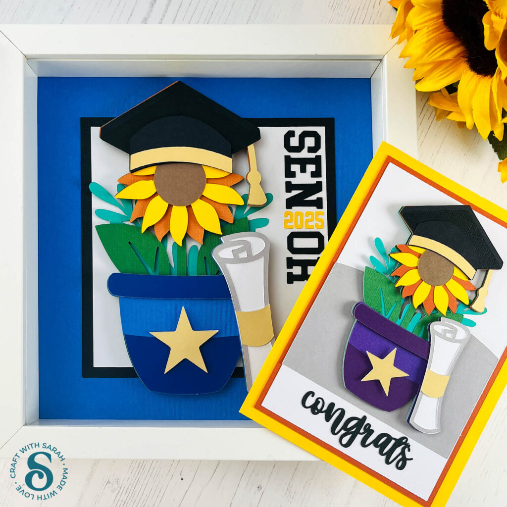 Graduation Flower Pot with Sunflower - Craft with Sarah