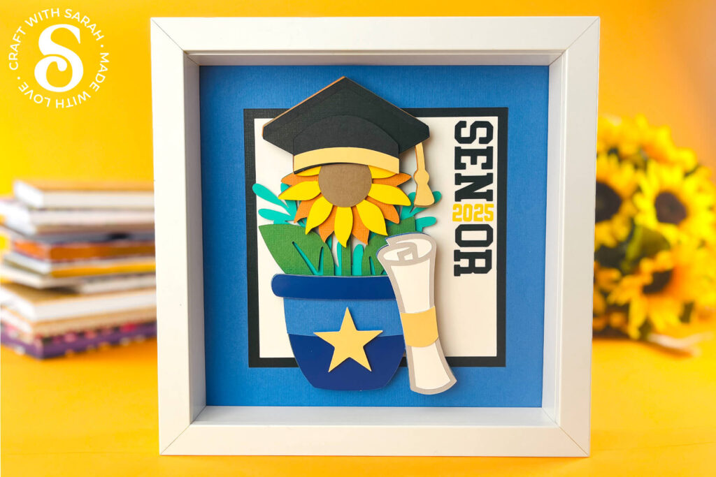 Graduation Flower Pot with Sunflower - Craft with Sarah