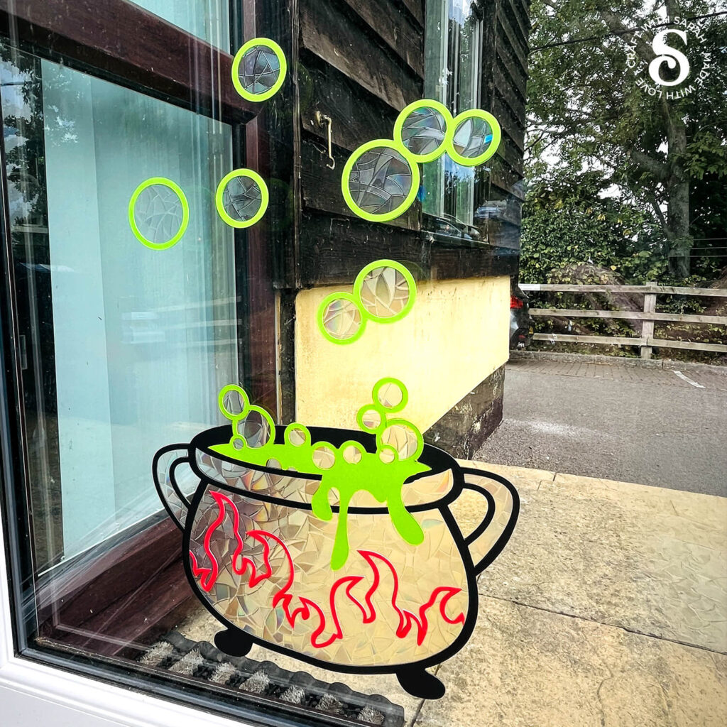 Window Cling Cauldron 👻 HCC 2025 - Craft with Sarah