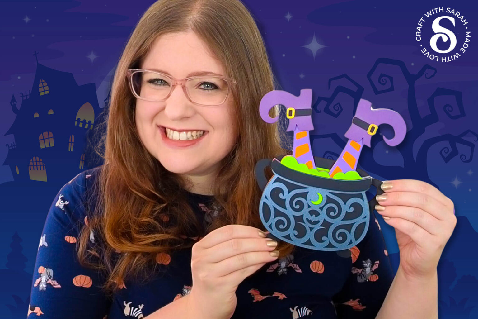 Witch Legs in Cauldron 👻 HCC 2025 - Craft with Sarah