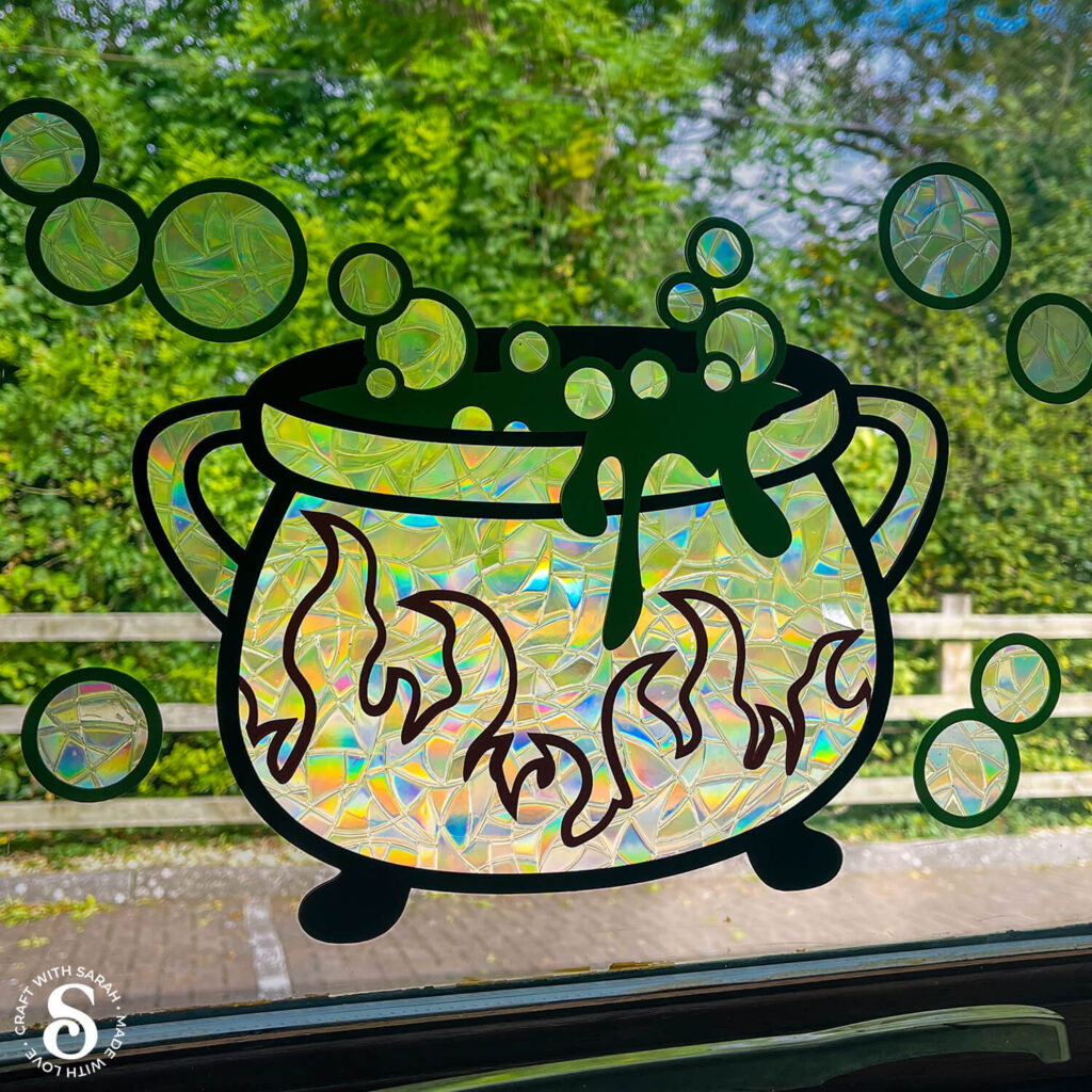 Window Cling Cauldron 👻 HCC 2025 - Craft with Sarah