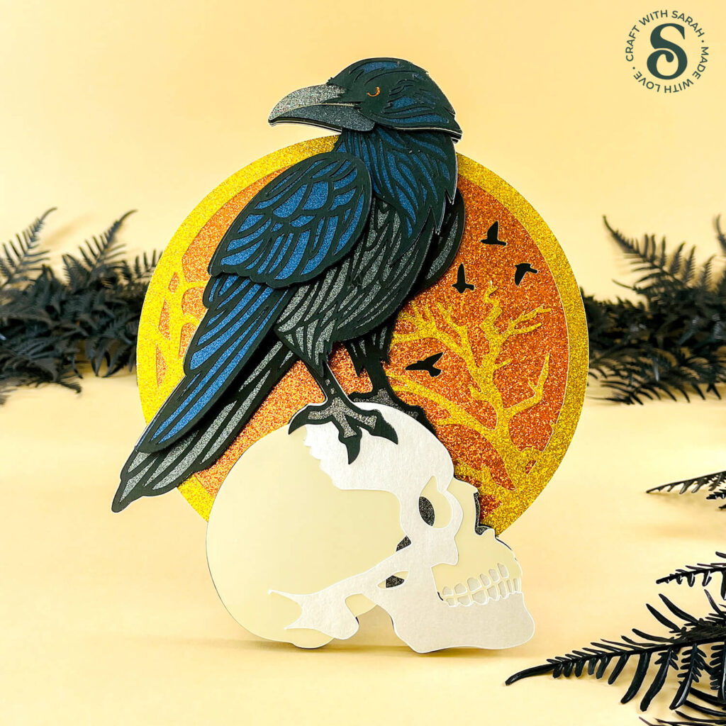 Raven & Skull Papercraft 👻 HCC 2025 - Craft with Sarah