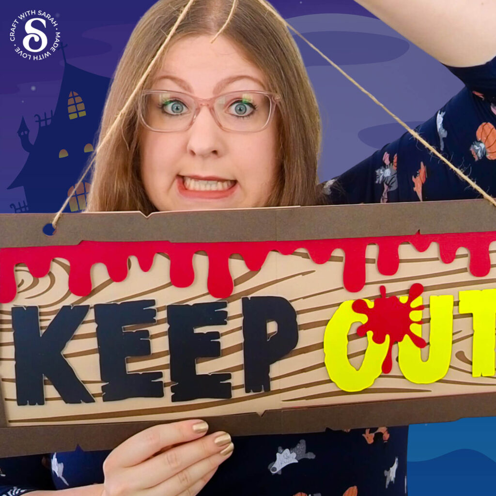 Keep Out Sign SVG - Craft with Sarah