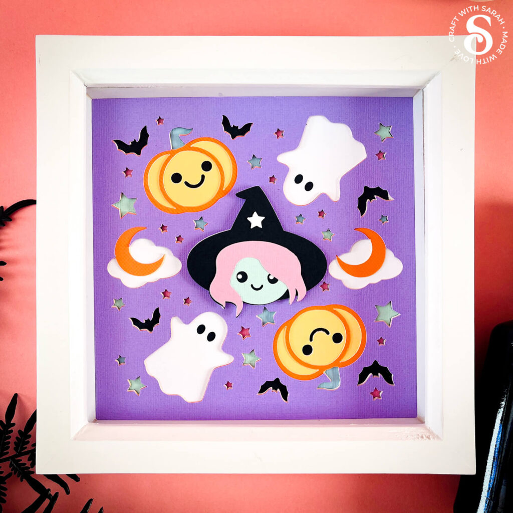 Pastel Kawaii Build-Down Shadow Box 👻 HCC 2025 - Craft with Sarah