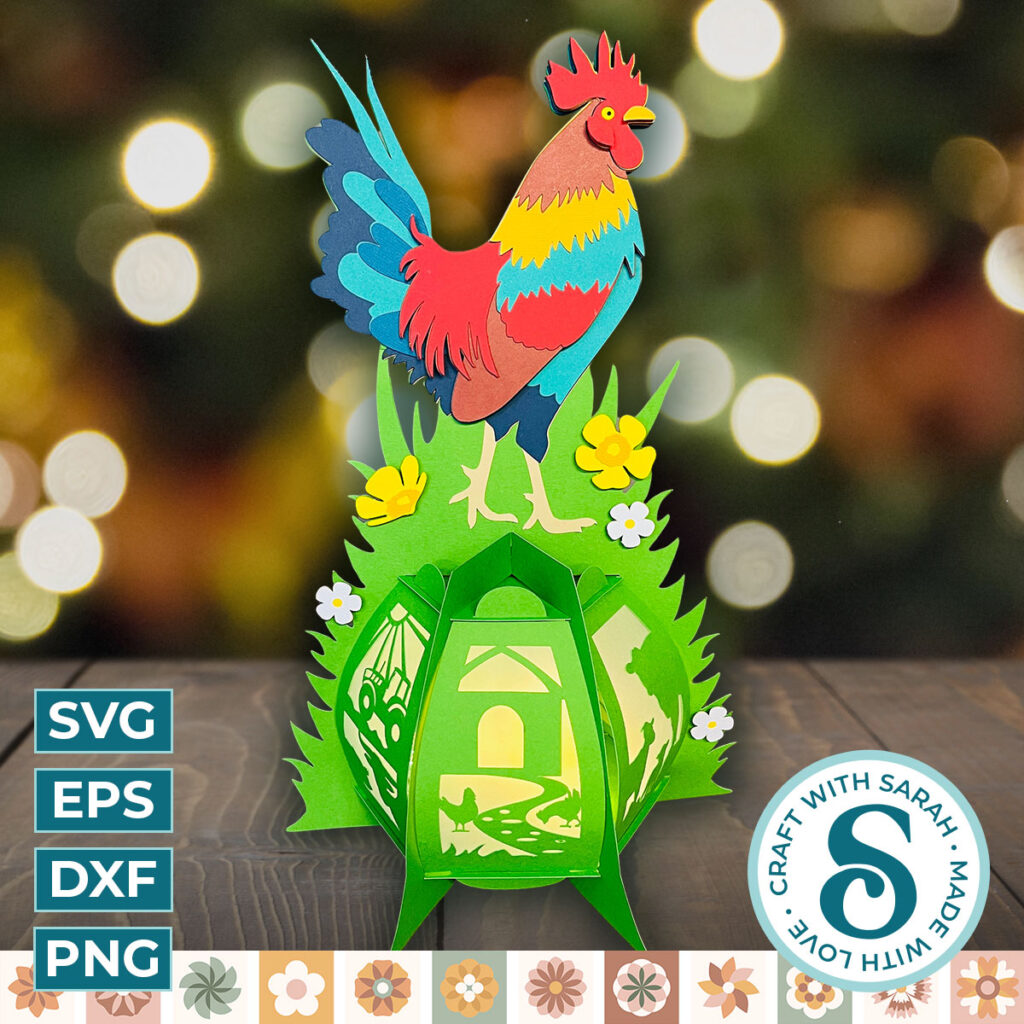 Rooster Lantern - Craft with Sarah