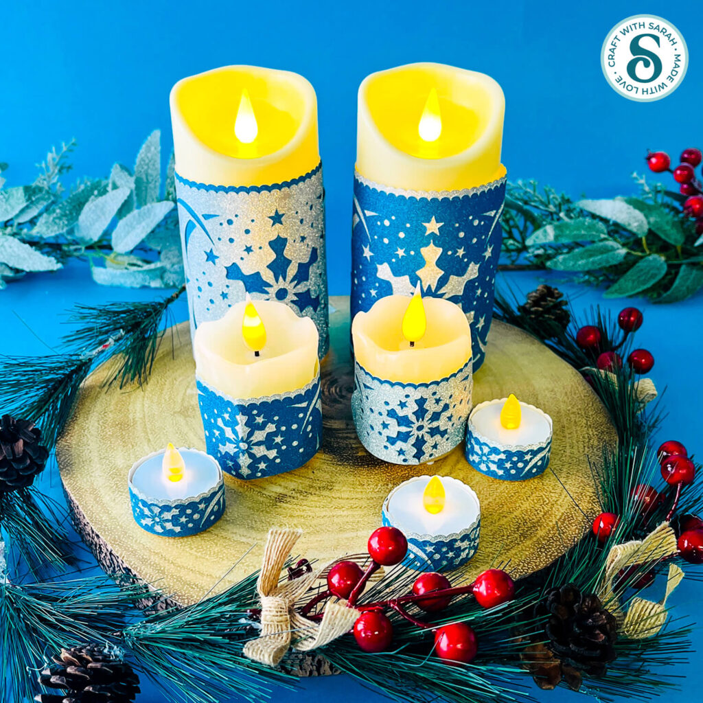 Snowflake Candle Wrap Decorations 🌟 CCC 2025 - Craft with Sarah