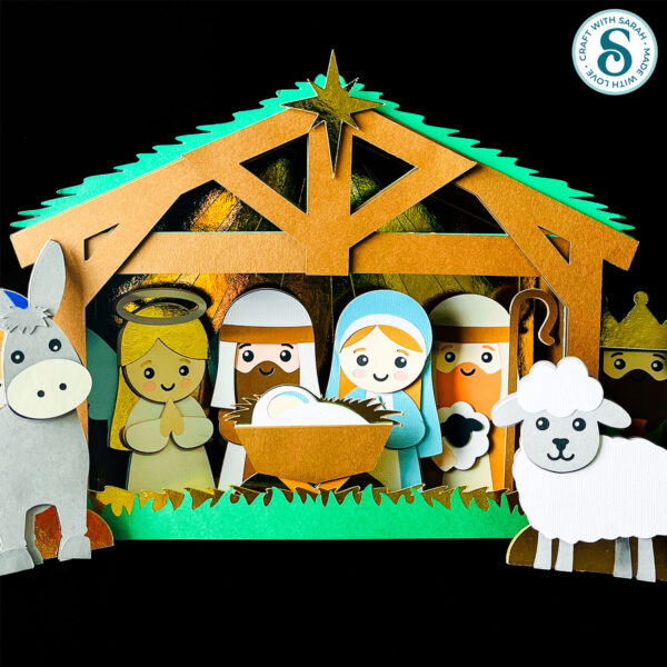 3D Nativity Scene 🌟 CCC 2025 - Craft with Sarah