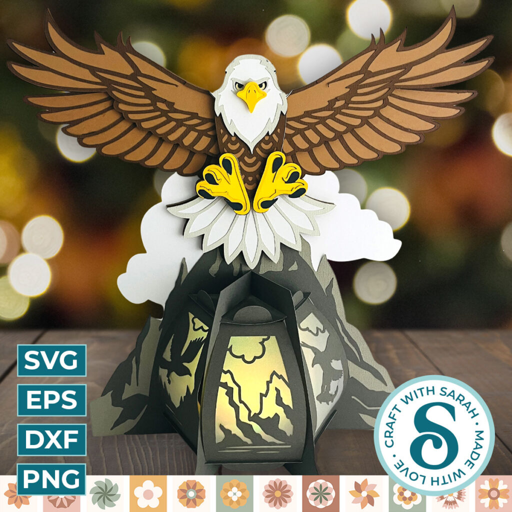 Bald Eagle Base Lantern - Craft with Sarah